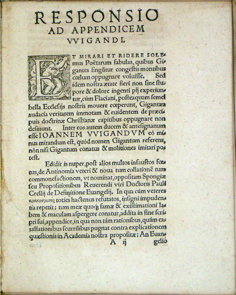 Apologia verae Doctrinæ de Definitione Evangelii. Opposita Thrasonici ...