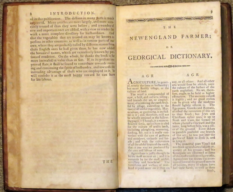 The New England Farmer; or Georgical Dictionary. Containing a ...